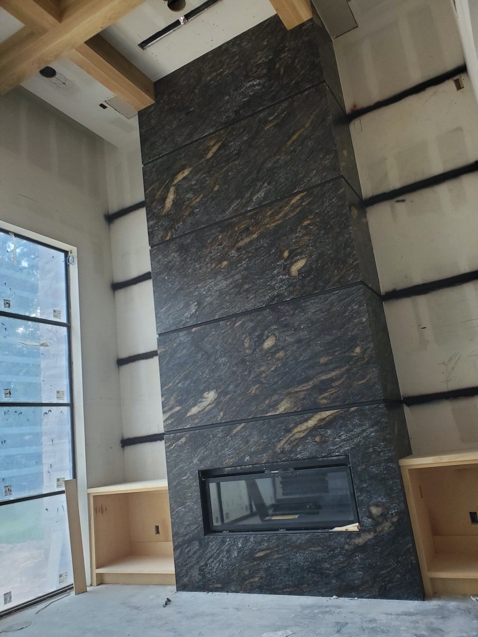 Residential Fireplace Projects - Yellowstone Marble & Granite