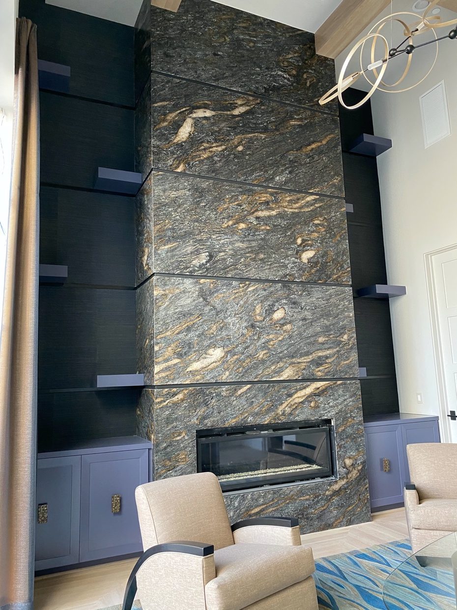 Residential Fireplace Projects - Yellowstone Marble & Granite